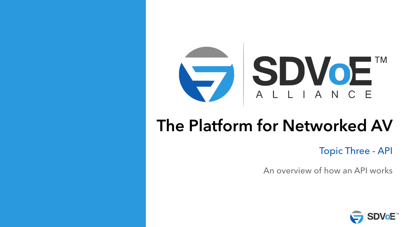 SDVoE Academy: All courses